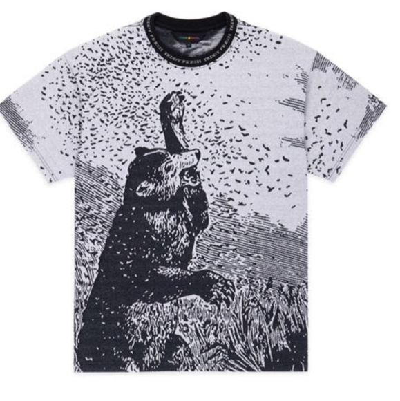 Teddy Fresh | Tops | Teddy Fresh Black And Gray Jacquard Graphic ...